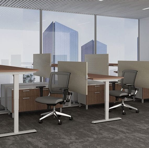 Sit-Stand-In Cubicle | Mach 5 Office Furniture