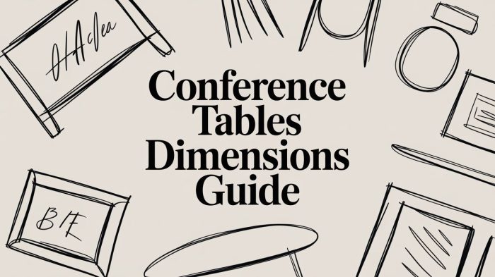 Conference Tables Dimensions Guide | Cubicle By Design
