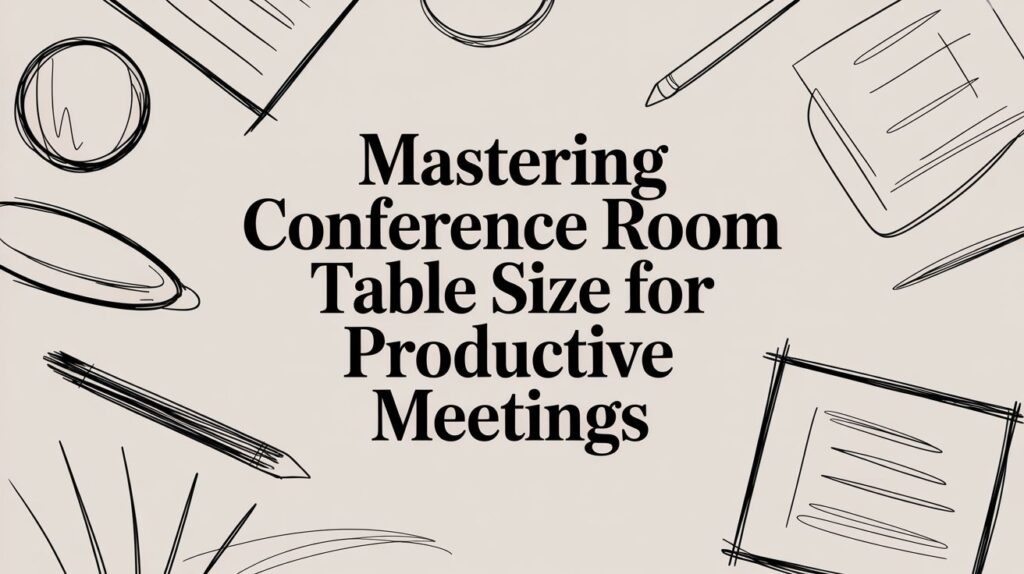 Mastering Conference Room Table Size for Productive Meetings