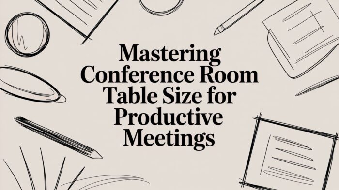 Mastering Conference Room Table Size for Productive Meetings