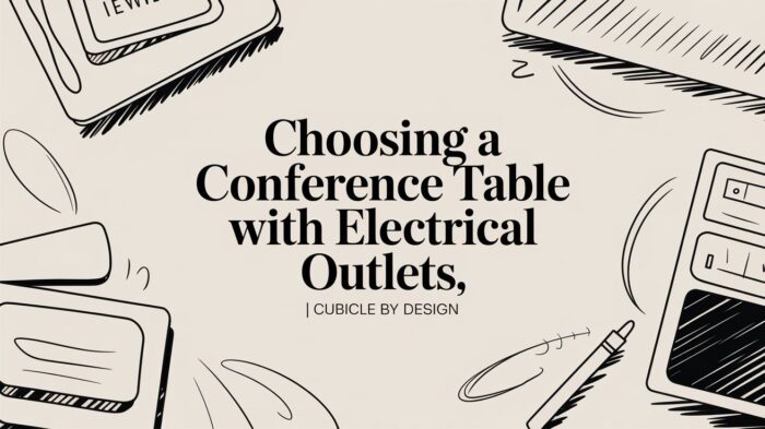 Conference Table with Electrical Outlets | Your 2024 Guide | Cubicle By ...