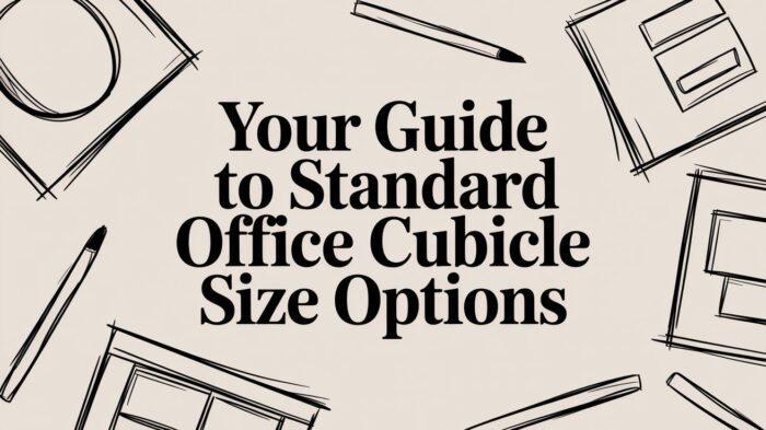 A Guide to Standard Office Cubicle Size Options for Your Workspace