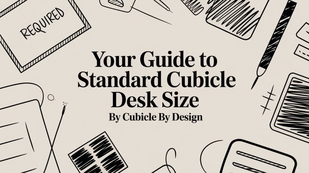 Your Guide to Standard Cubicle Desk Size by Cubicle By Design